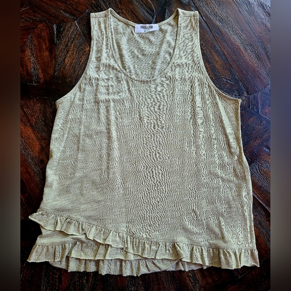 Double Zero | Tops | Double Zero Ruffle Tank | Poshmark